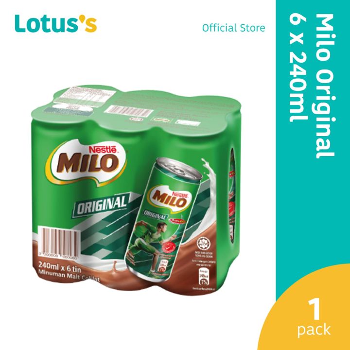 Nestle Milo Original 6 X 240Ml | Lazada