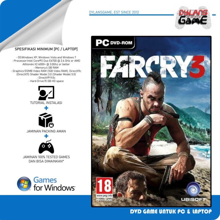 Far Cry 3 PC - Kaset Game PC - Game Laptop | Lazada Indonesia