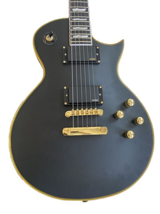 Custom ESP Eclipse Version Electric Guitar EMG Passive Pickups Black ...