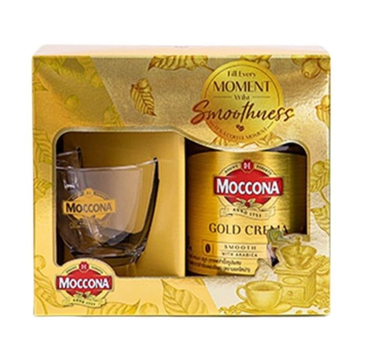 Moccona Gold Crema Coffee (Giftset) มอคโคน่า โกลด์ เครม่า กาแฟสำเร็จรูป ...