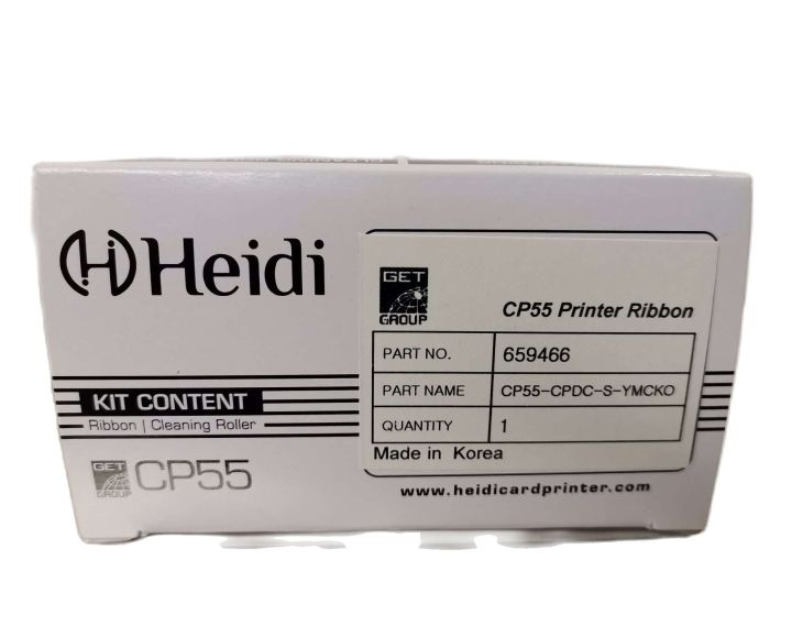 Heidi YMCKO Color Ribbon cartridge, Part No 659466, 5 panel ribbon ...