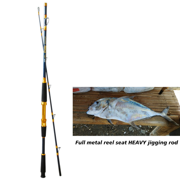 【TRAINFIS】1.8M Spinning Rod Heavy Boat Rod 30-80g/12-38lb High Carbon ...
