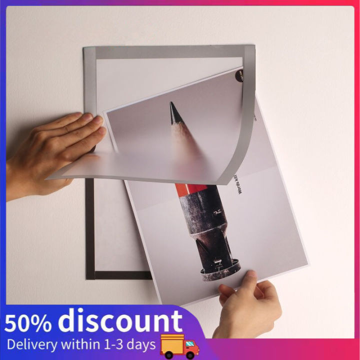 Multi-function A4 A3 Magnetic Photo Frame Edge Picture Frame Wall ...