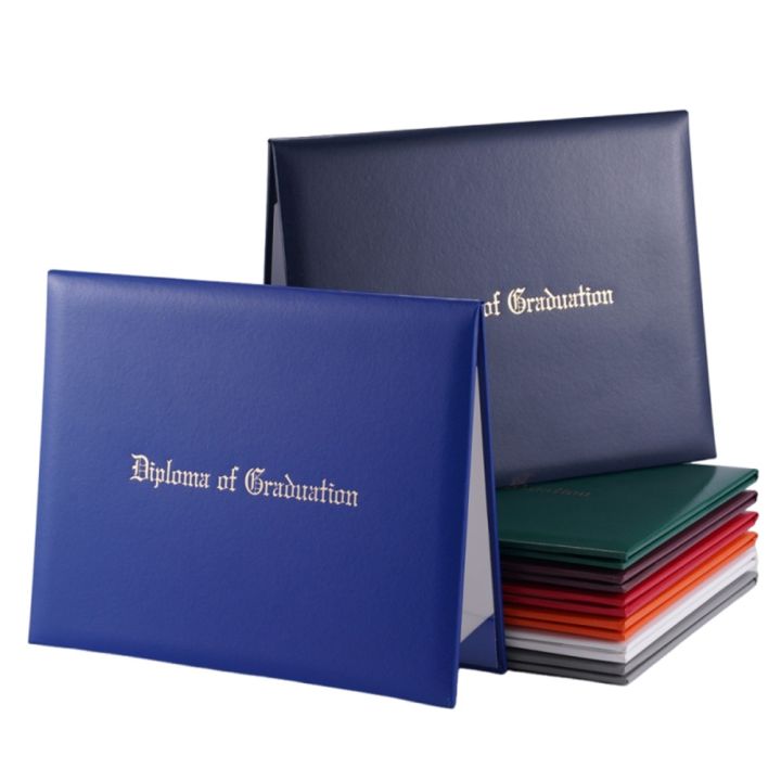 Custom Logo Leatherette A4 Size Certificate Holder Folder Padded Degree ...