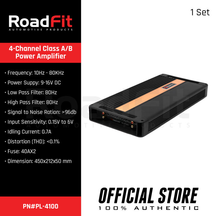 Nakamichi 4-CHANNEL CLASS A/B 600W Power Amplifier, 1 Piece PL-4100 (Outlet) | Lazada PH