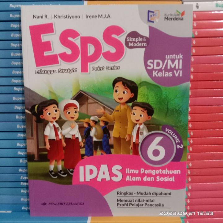 ESPS IPAS Kelas 6 Vol. 1 ' Vol. 2 SD Kurikulum Merdeka Erlangga | Lazada Indonesia