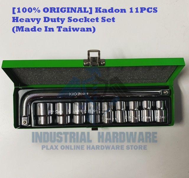 [100% ORIGINAL] Kadon 11PCS Heavy Duty Socket Set (Made In Taiwan) | Lazada