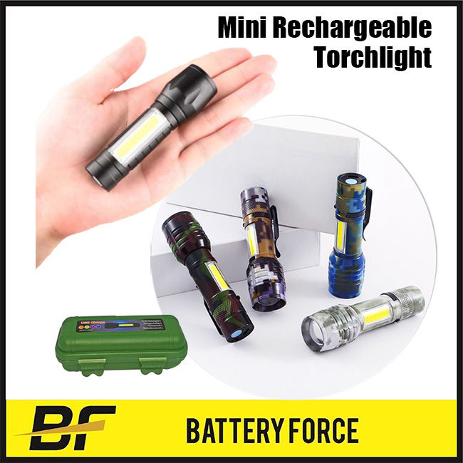 3 Mode USB Rechargeable High Power Mini LED Torchlight Flash Torch | Lazada