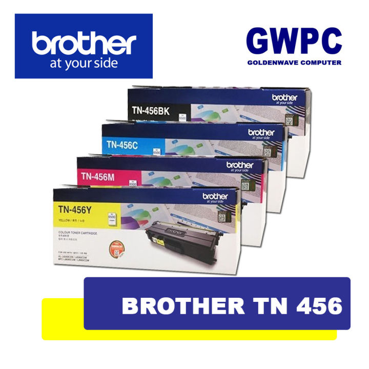 Brother TN-456 Genuine Toner Cartridge Black Cyan Magenta Yellow TN456 ...