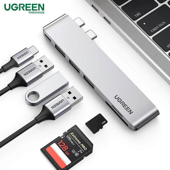 UGREEN ORIGINAL HUB Thunderbolt 3 USB Type C 6 in 1 to HDMI SD Micro SD ...