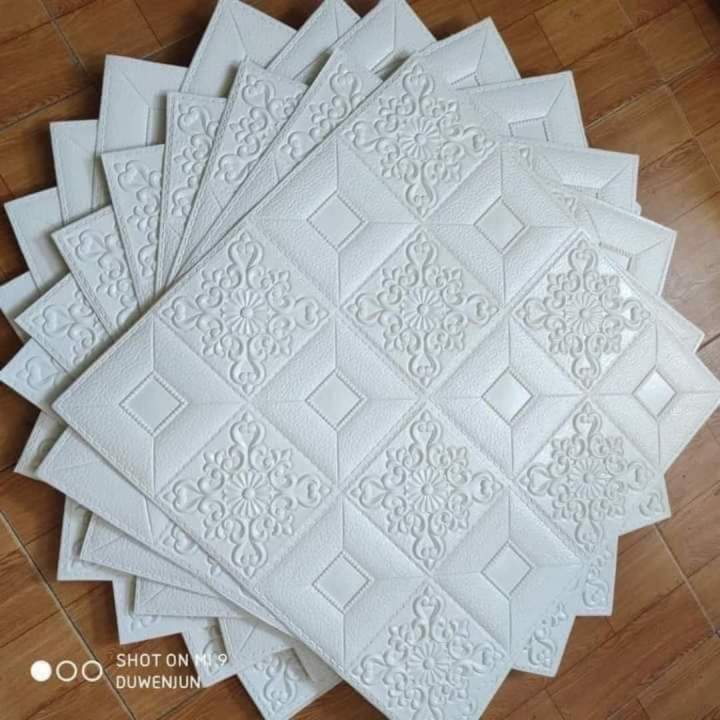 Giấy Xốp dán tường giả gạch 3D được làm từ chất liệu xốp Poly Etylen ...