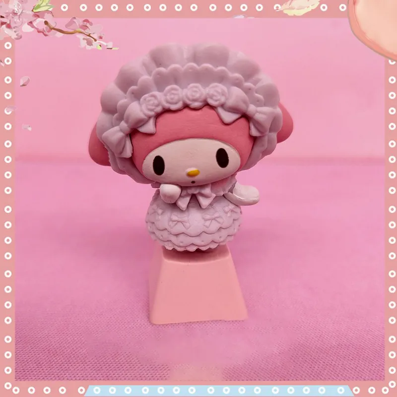 [izhi] Kawaii Sanrio Kuromi My Melody Cartoon Keycaps Cartoon Cute ...