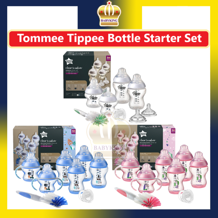 Original Tommee Tippee Closer To Nature Decorated Bottle Newborn Starter Set Kit | Lazada
