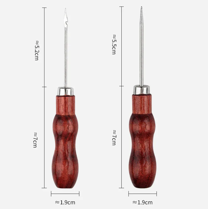 1Pcs Double Gourd Hook Awl Sewing Shoes Repair Tool Handmade Stitcher ...