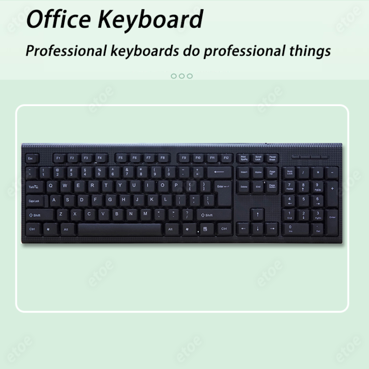 ETOE Office Keyboard ME USB wired keyboard office style for PC laptop ...