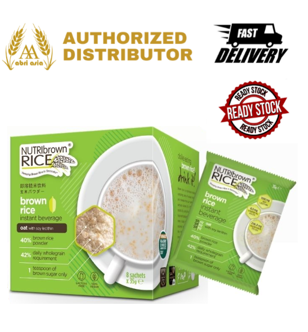 NutriBrownRice - Oats with Soy Lecithin 8*35g [HALAL] | Lazada