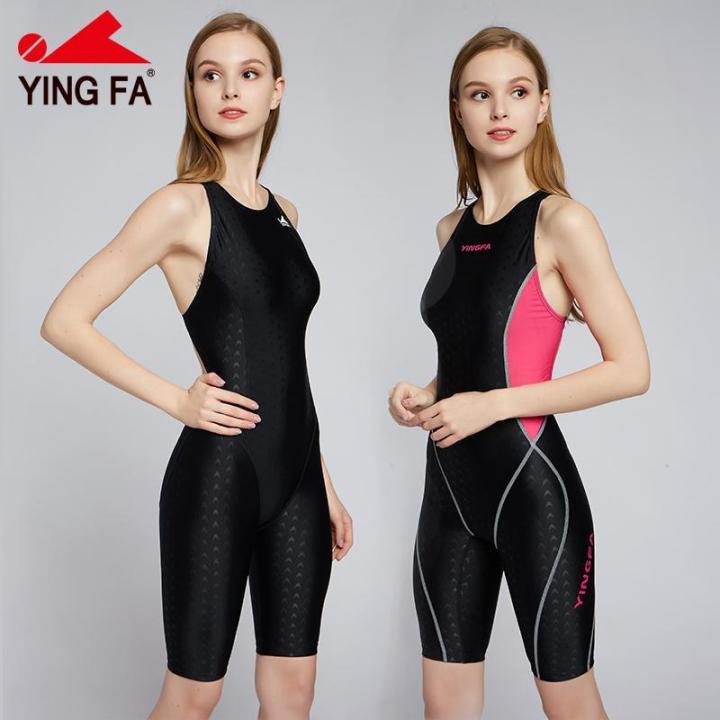 FINA Approved Competition Swimwear Girls YINGFA Training Sporty ...