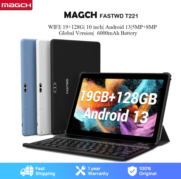 MAGCH 2024 Newest Tablet 10 INCH Android 19GB RAM+128GB ROM Tablet PC ...