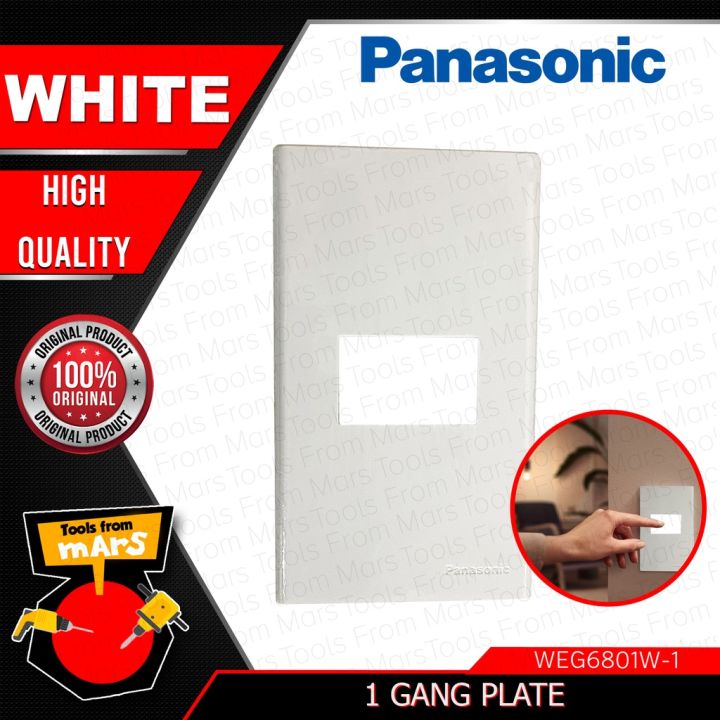 PANASONIC Original Wide Series 1 Gang Plate White WEG6801W-1 TFM ...