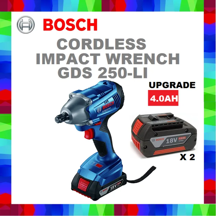 BOSCH GDS 250-LI Cordless Impact Wrench | Lazada