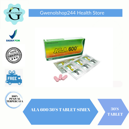 Ala 600 Mg 30's Tablet Simex - Suplemen Kesehatan | Lazada Indonesia