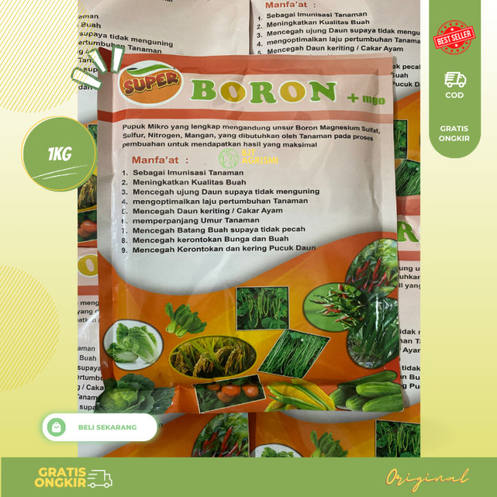 Pupuk Super BORON + MGO Magnesiul Sulfat Super micro fertilizer 1kg ...