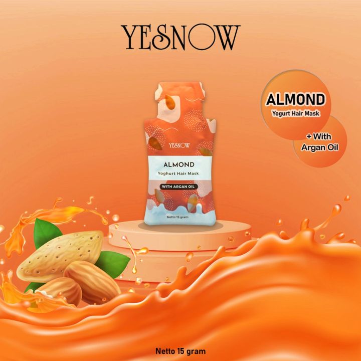 YESNOW HAIR MASK SACHET ALMOND | Lazada Indonesia