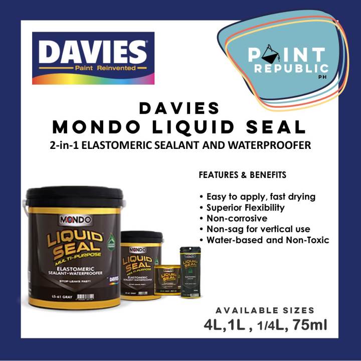 MONDO Liquid Seal Elastomeric Sealant and Waterproofer Gray Color | Lazada PH
