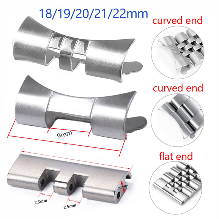Stainless Steel Strap Connector for Seiko SKX009 SKX007 Curved Flat End ...