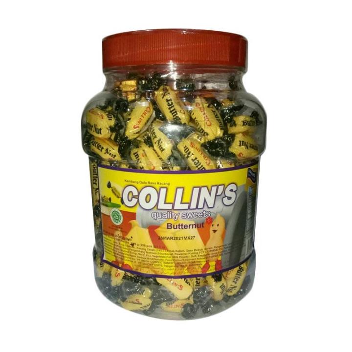 Permen Kacang Butter Nut Collins Jadul 1 Toples (208PCS) | Lazada Indonesia