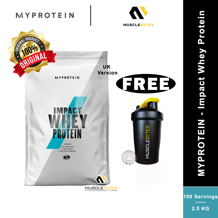 MYPROTEIN - Impact WHEY Protein [1KG / 2.5KG] [Muscle Growth | Muscle ...