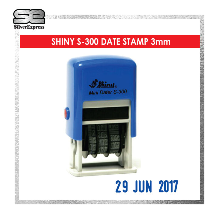 S-300 SHINY MINI DATER STAMP / SELF INKING / 3mm DATE STAMP / DATE STAMP / RUBBER STAMP | Lazada