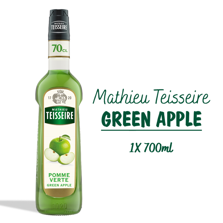 Mathieu Teisseire Green Apple Syrup 700ml | Mathieu Teisseire น้ำเชื่อม ...