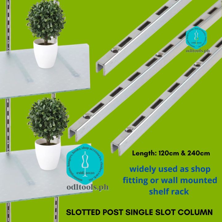 2pcs Slotted Post Single Column for Shop Fitting Length 120cm/150cm ...