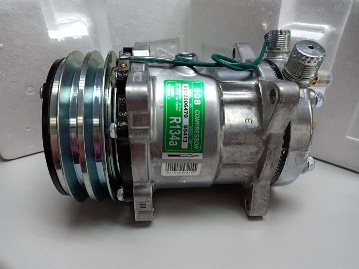 Universal A/C Air Conditioning COMPRESSOR 508 24V CHROME PLATED (ORING ...