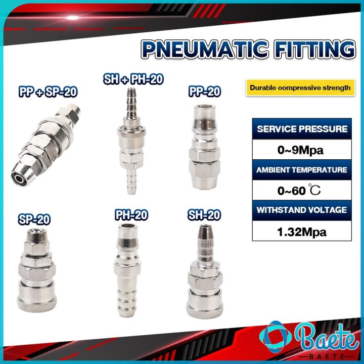 Baete Pneumatic fitting C type quick connector high pressure coupling ...