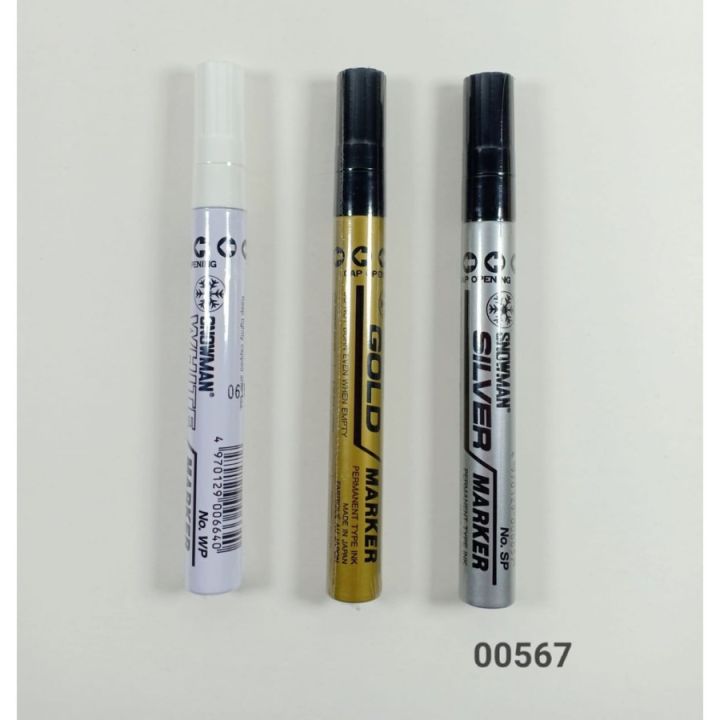 SPIDOL SNOWMAN MARKER SILVER/GOLD/WHITE/BLACK / SNOWMAN PAINT MARKER ...