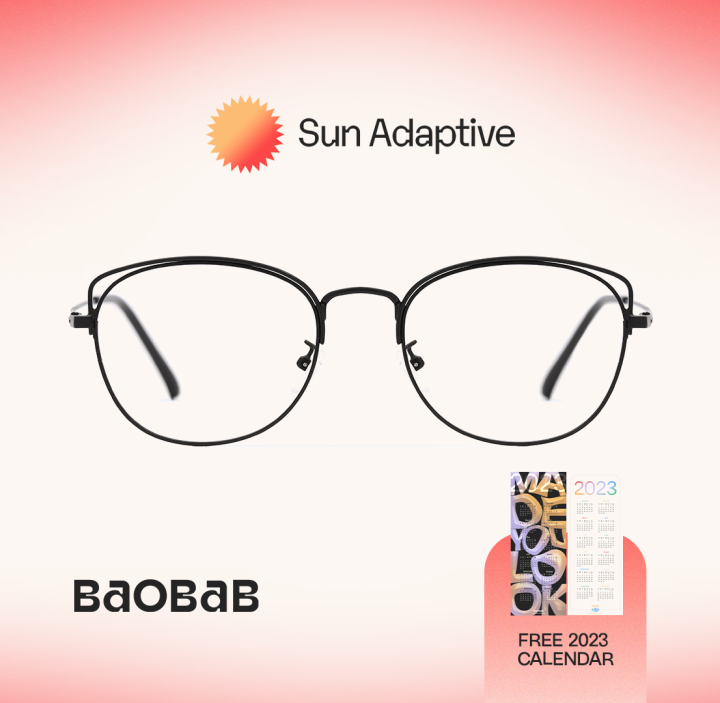 Baobab Eyewear | SHAPIRO Sun Adaptive Glasses | Photochromic Eyeglasses For Men and Women Cat ...