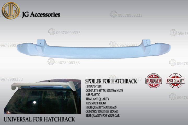 UNIVERSAL SPOILER FOR HATCHBACK REAR SPOILER WING UNPAINTED FOR ...