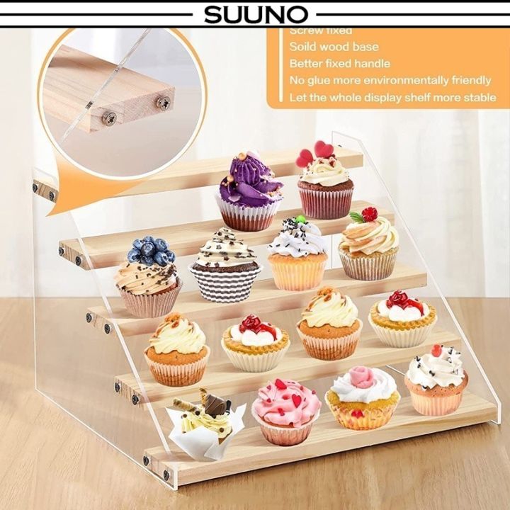Rack Figure Stand 2/3/4/5 Tier Wooden Acrylic Display Stand Animation ...