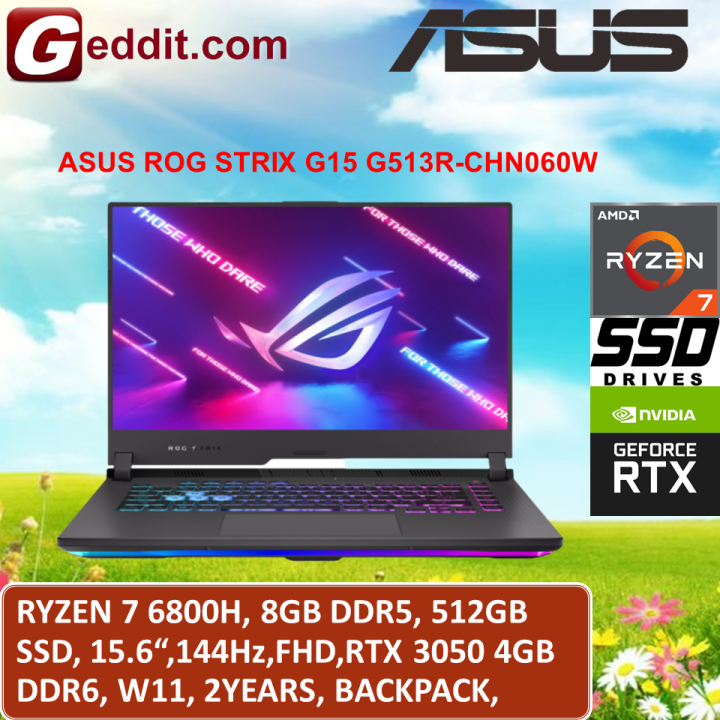 ASUS ROG (2022) G15 G513R-CHN060W ROG Eclipse Gray / G513R-CHN086W Volt ...