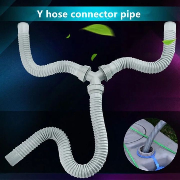 TGJDFGHN Thicken Y-type Double-slot Sewer Pipe Waste Water Outlet 30mm ...