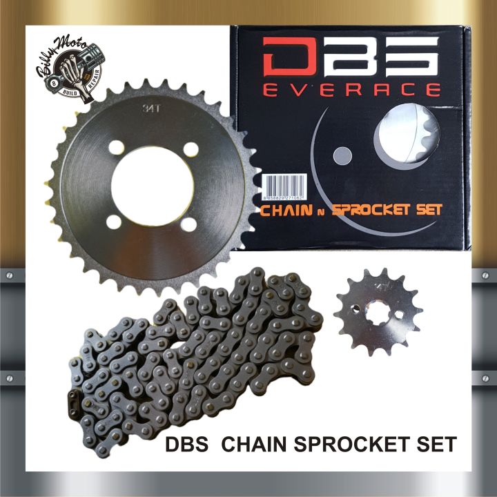 Vroom DBS Chain & Sprocket Set for SMASH 110/ SMASH 115 | Lazada PH