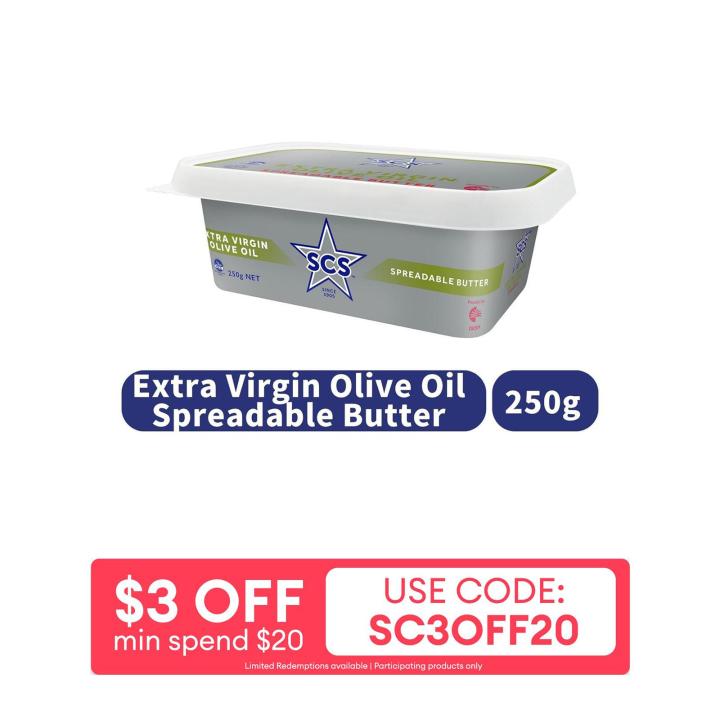 SCS Extra Virgin Olive Oil Spreadable Butter 250g | Lazada Singapore