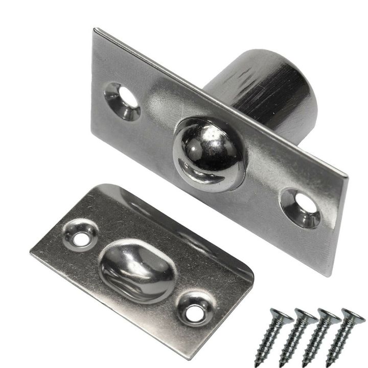 Adjustable Roller Ball Catch Door-Spring Latch Satin Stainless Steel ...