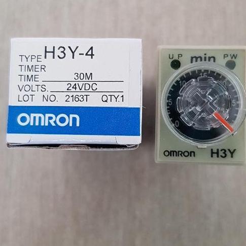H3Y-4 OMRON DC24V Delay Timer Time Relay 0 - 30 Min. with Base | Lazada.co.th