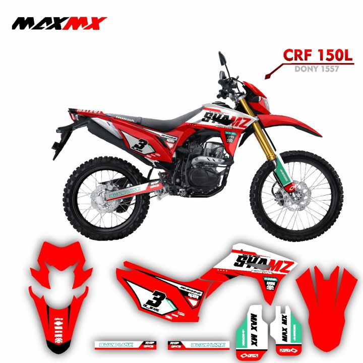 decal fullbody sticker crf 150 l variasi motif merah putih keren ...