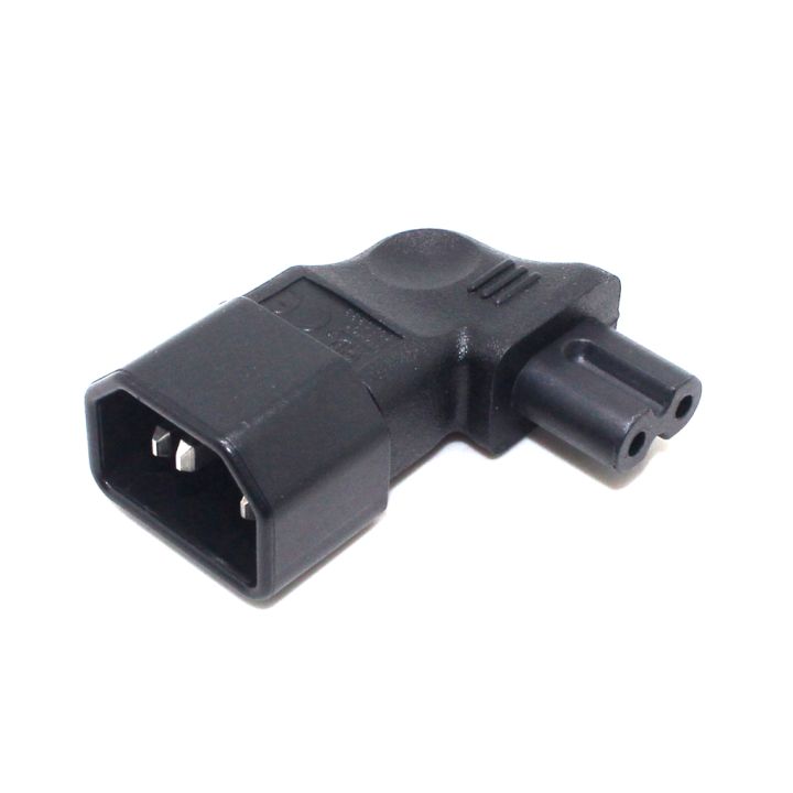 IEC320 C14 connector to C7 90 Degree Right Angled Power Male to Female ...