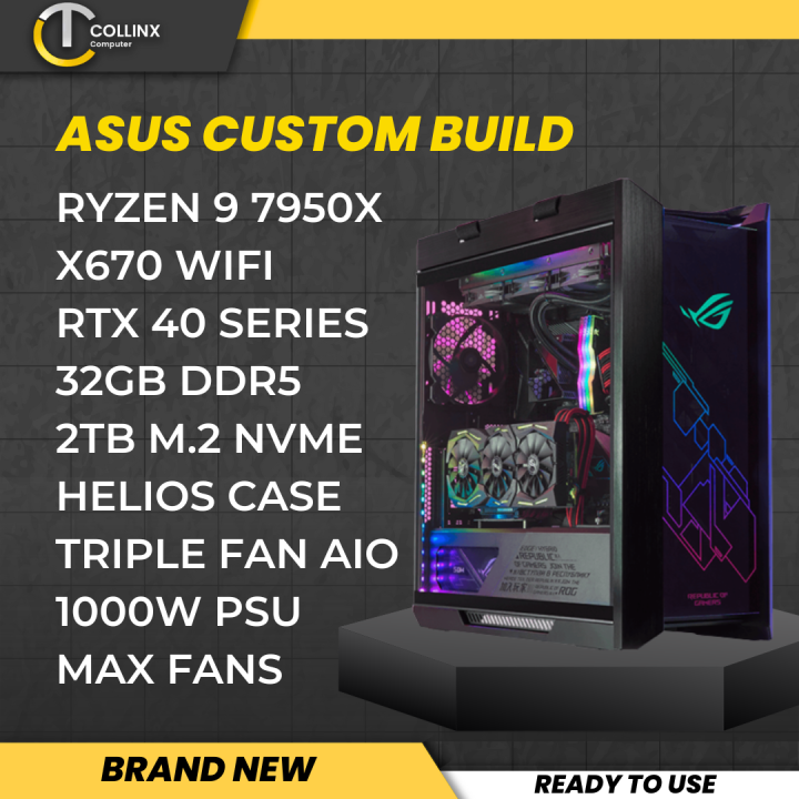 [ PC BUILD C ] AMD RYZEN 9 7950X pakej Desktop CPU dengan RTX GPU / TUF ...