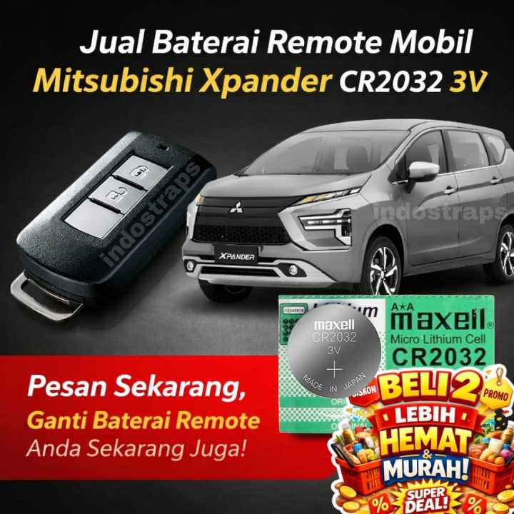 Baterai Remote mitsubisi xpander CR2032 3V Lithium Battery untuk Remote ...
